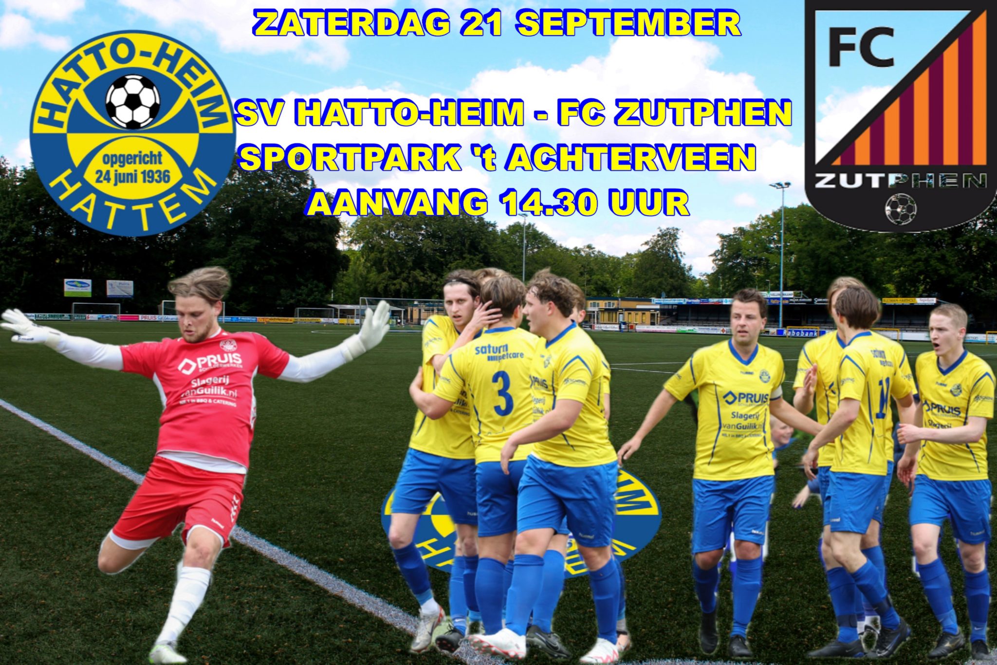 Competitie start 2024/2025 sv Hatto-Heim - FC Zutphen. | sv Hatto Heim