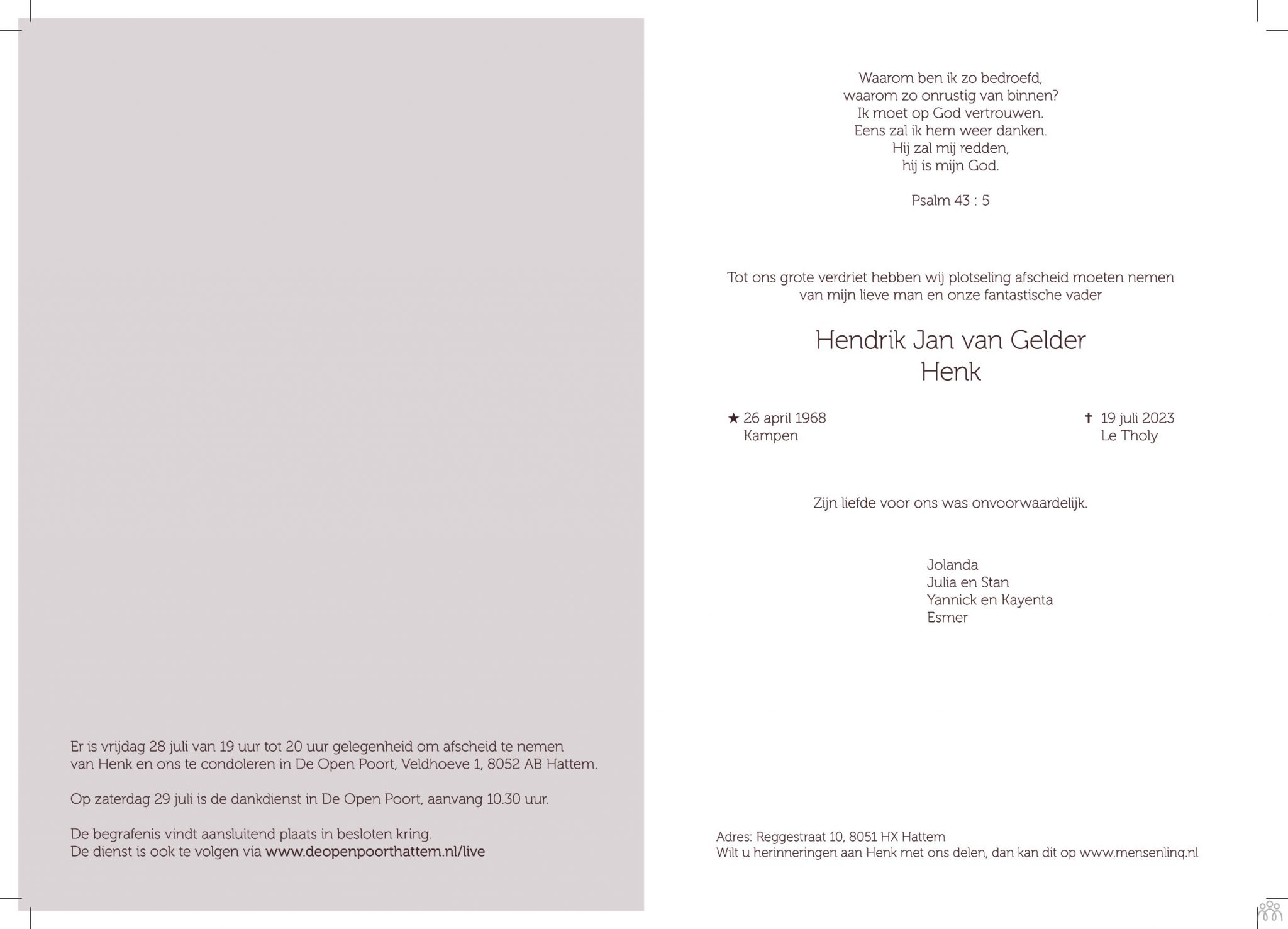 In memoriam Henk van Gelder | sv Hatto Heim