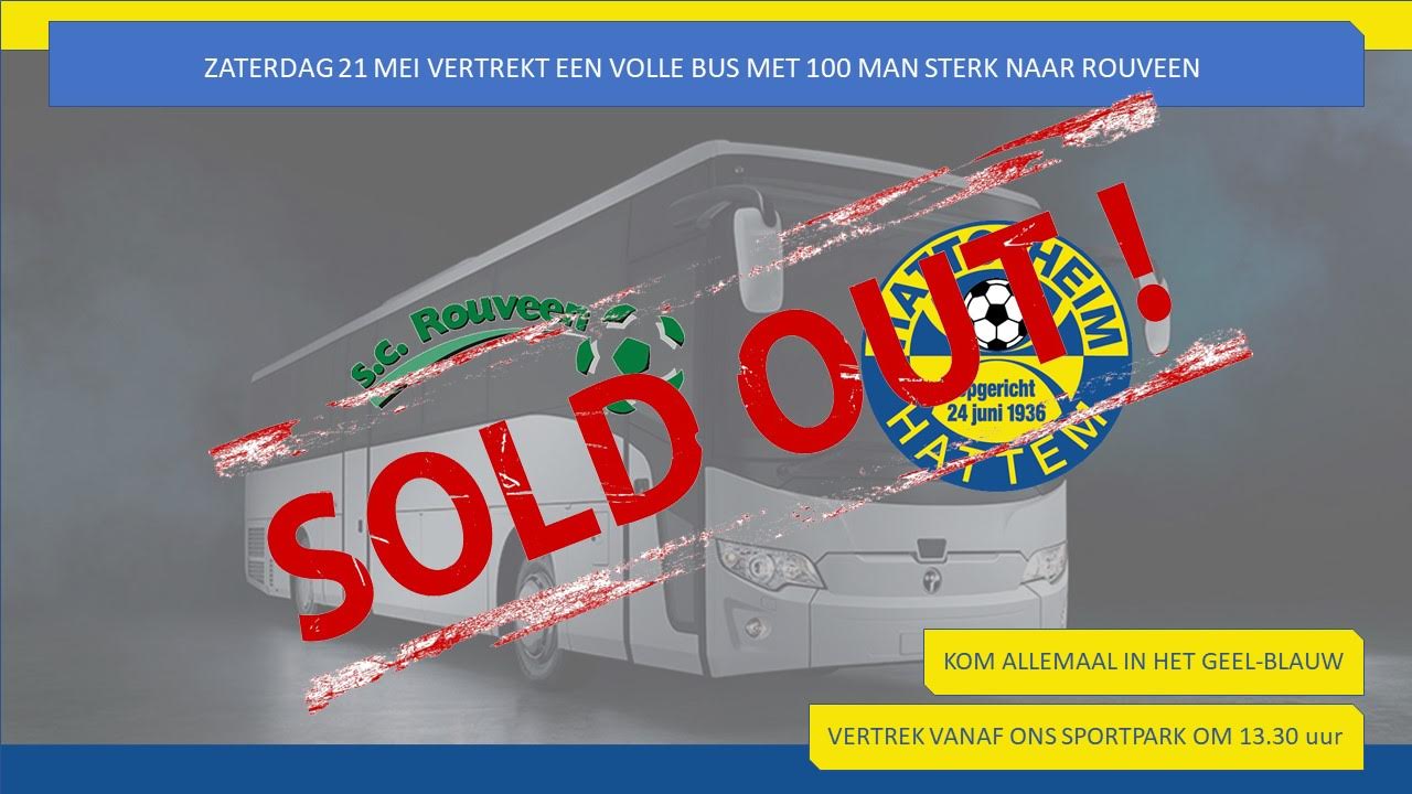 Bus voor de wedstrijd naar Rouveen is vol. | sv Hatto Heim